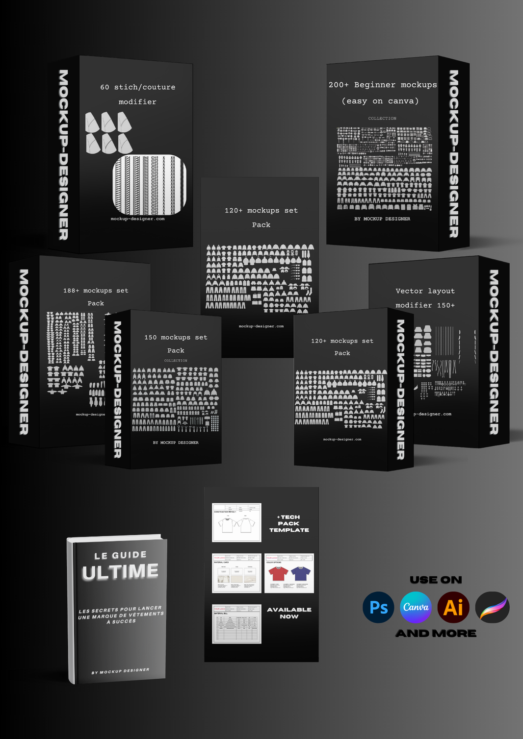 Mockup Designer - Mockups de vêtements pas chers pour tous les styles